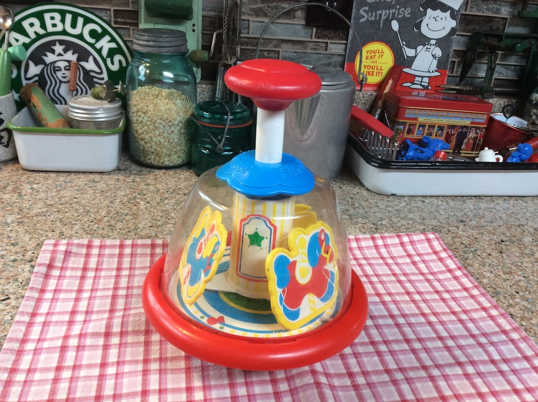 Fisher Price Carousel Push Top - Etsy
