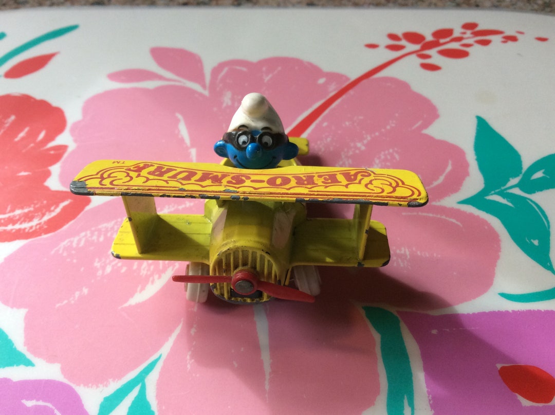 Ertl Aero-smurf Airplane Toy - Etsy
