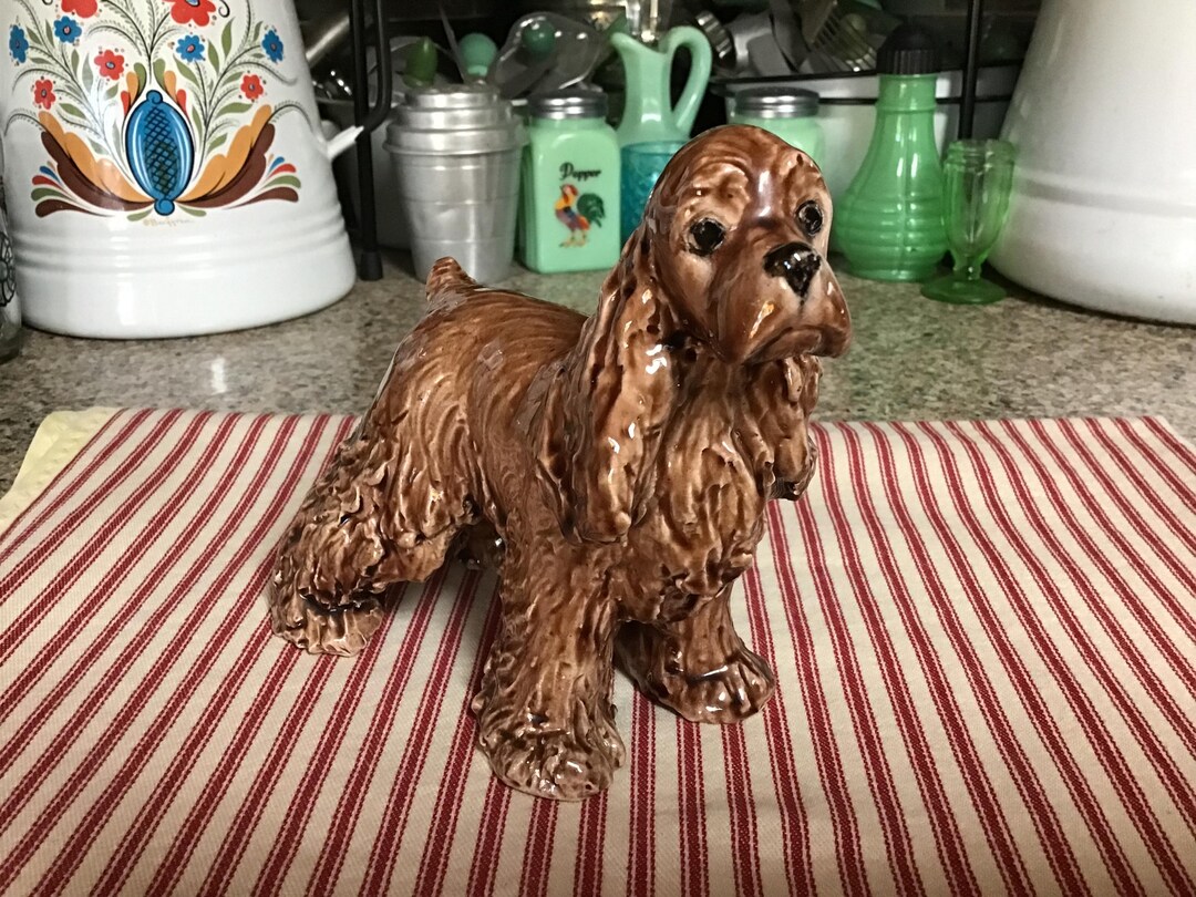 Ceramic Cocker Spaniel Dog - Etsy