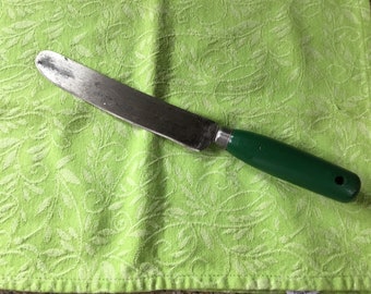 Vintage Green Wood Handle Kitchen Utensil Lot Beater, Mashers, Cutter ...