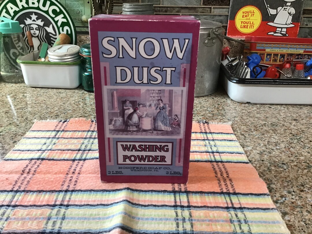 Snow Dust Washing Powder Box - Etsy