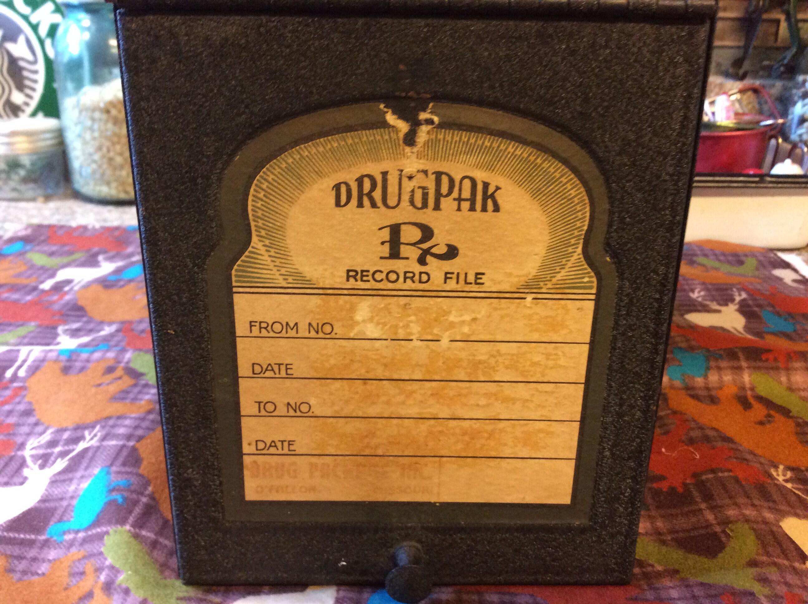 Drug Pak Rx Record File Metal Box | Etsy