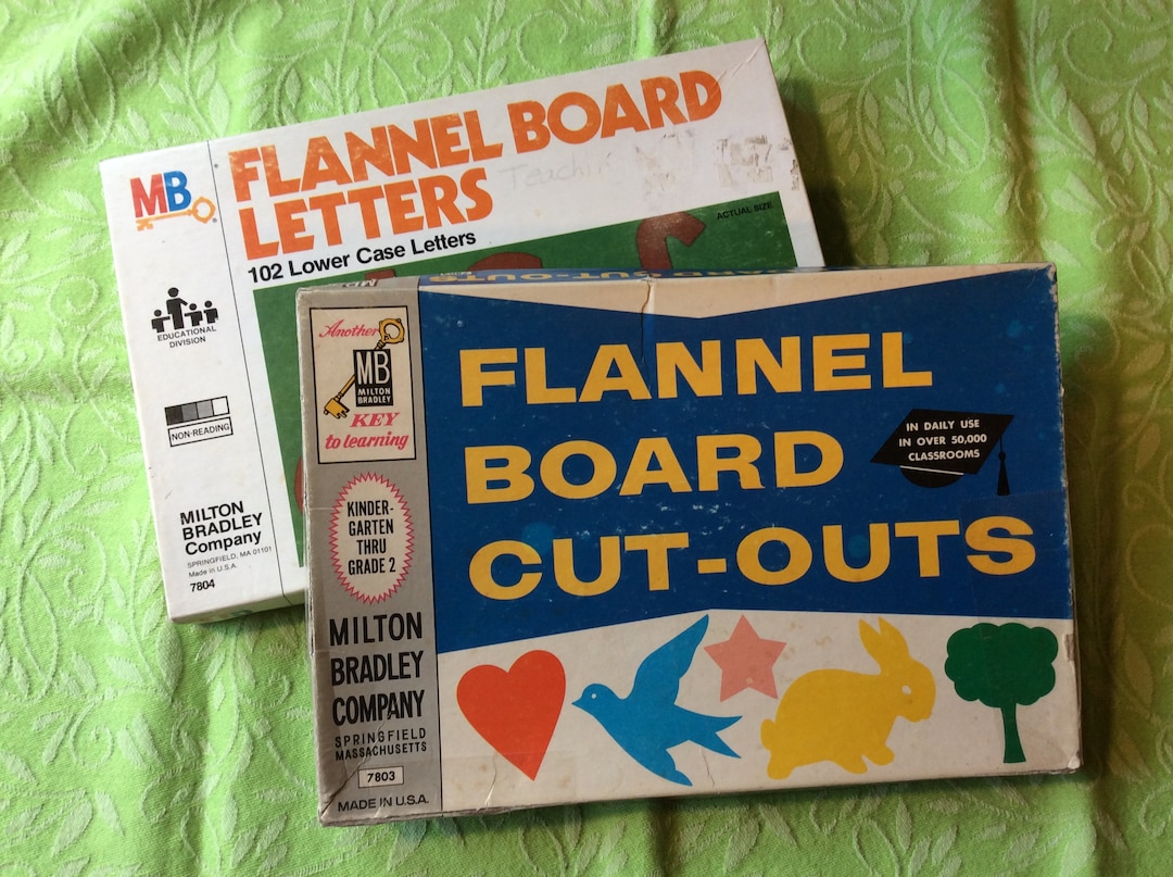 Flannel Letters & Animals / 2 Boxes - Etsy