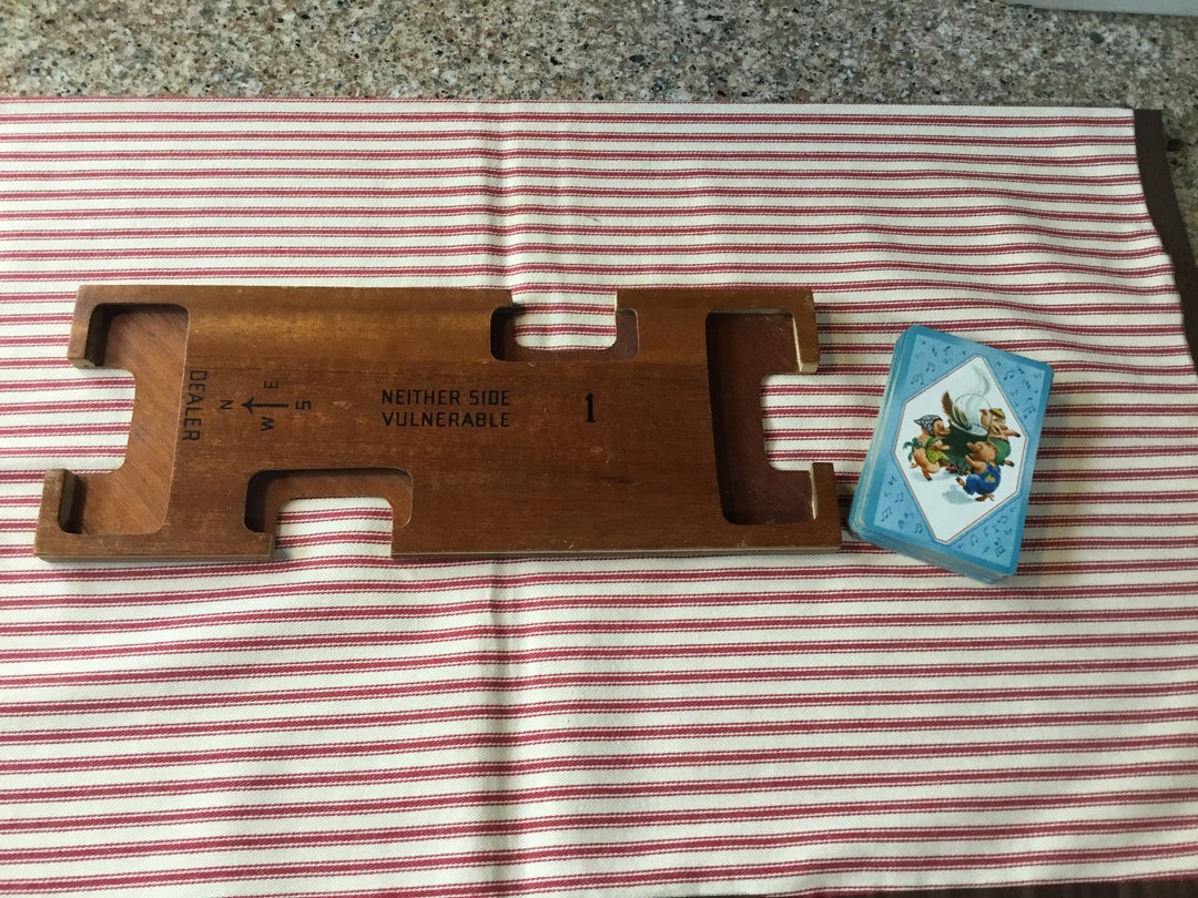 Wood Bridge Board With Cards - Etsy