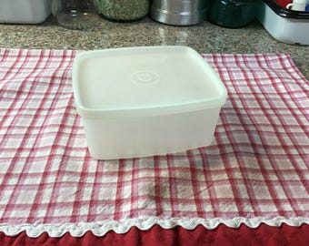 Vintage Tupperware Golden Harvest Sun Container Set, Square, 1674-6, Goldish Orange Plastic, Set ...