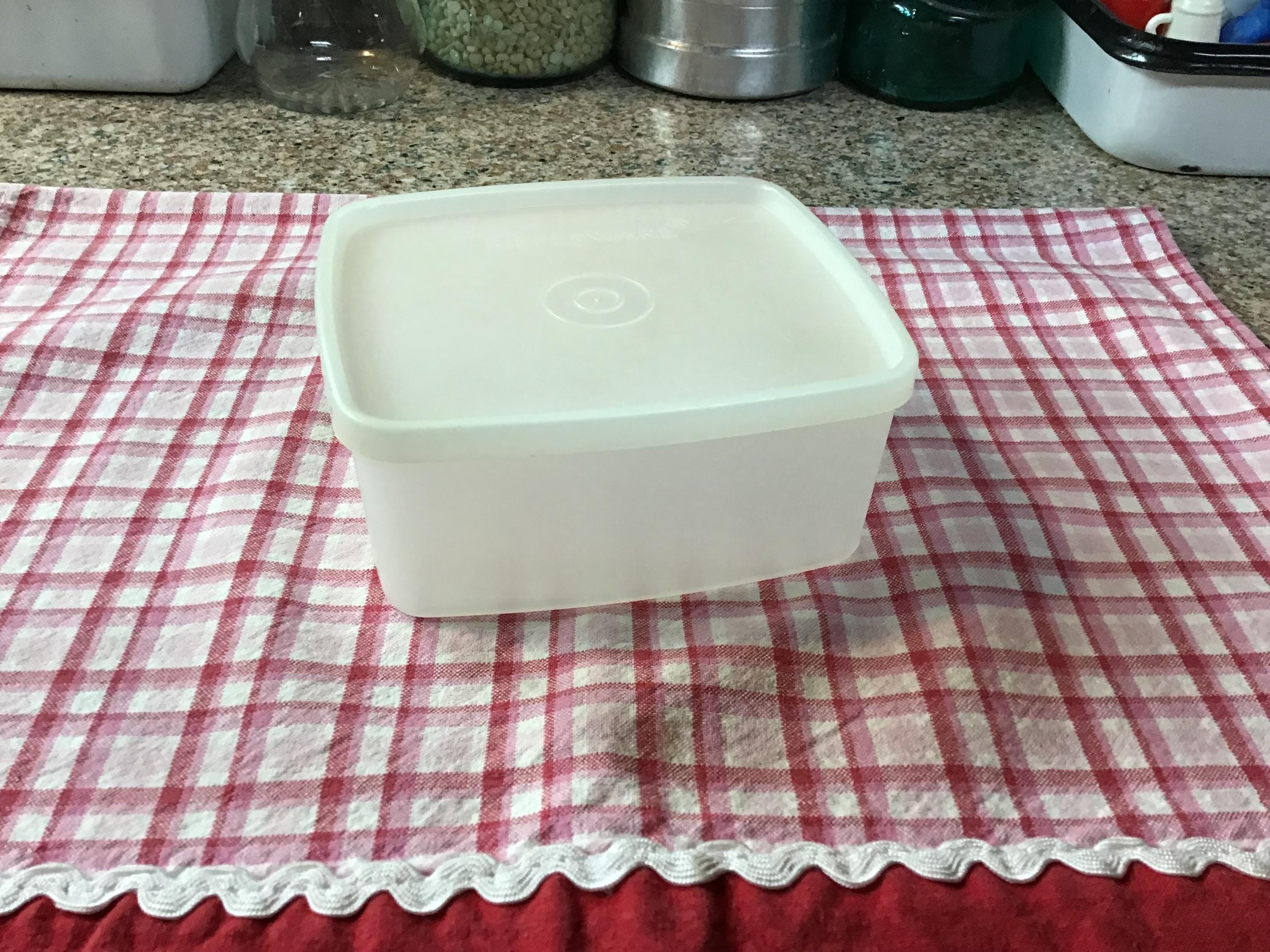 Tupperware Square Container - Etsy