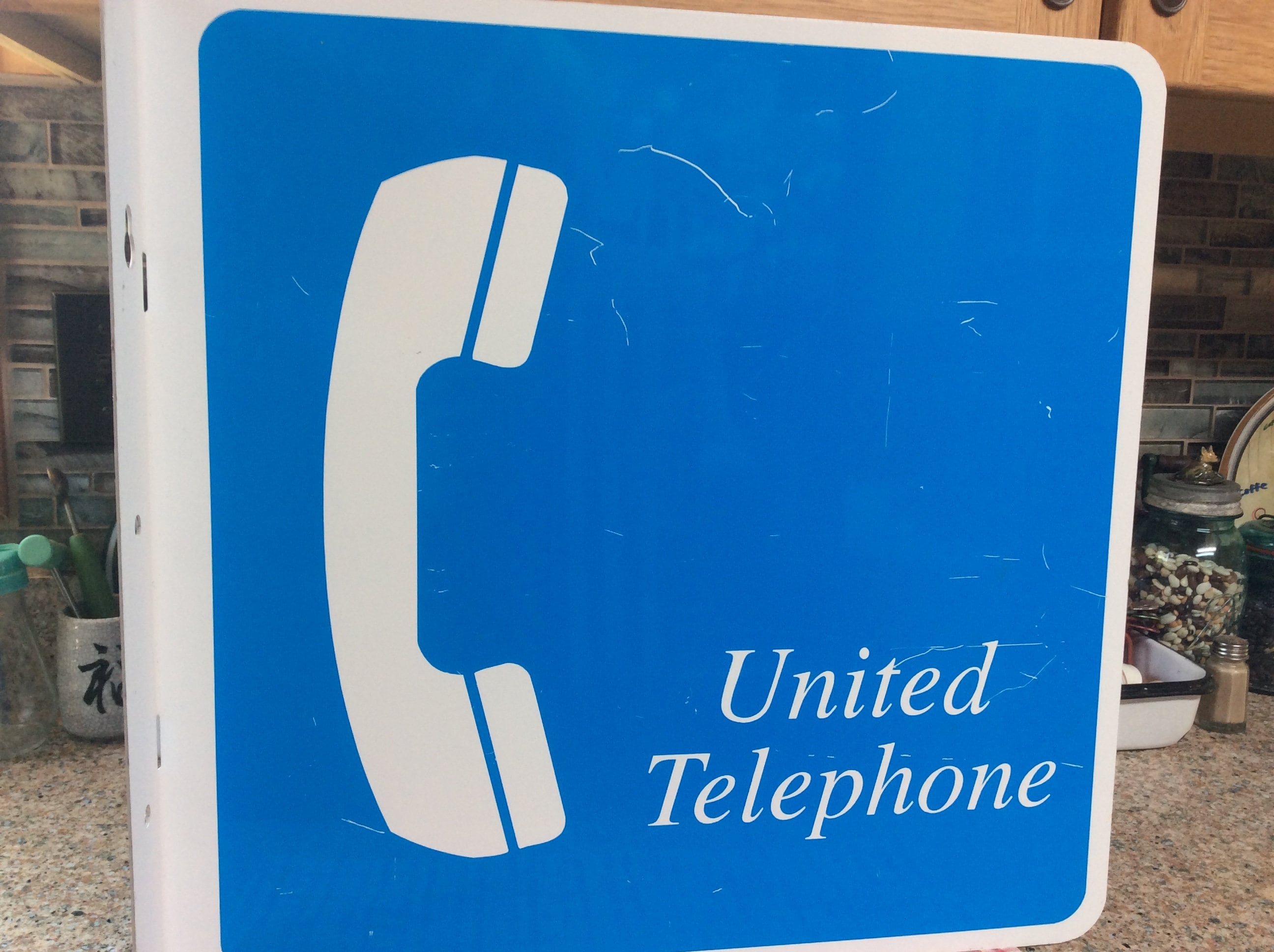 United Telephone Metal Sign / 2 sided | Etsy