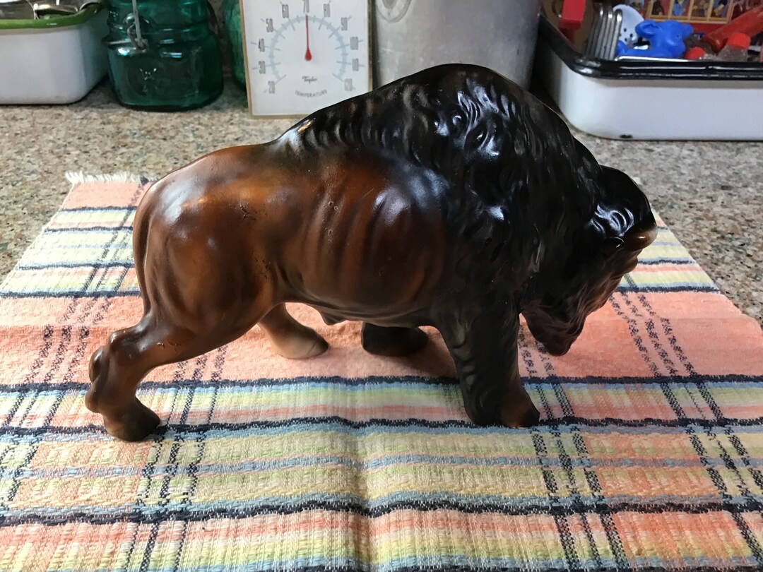 Ceramic Bison - Etsy