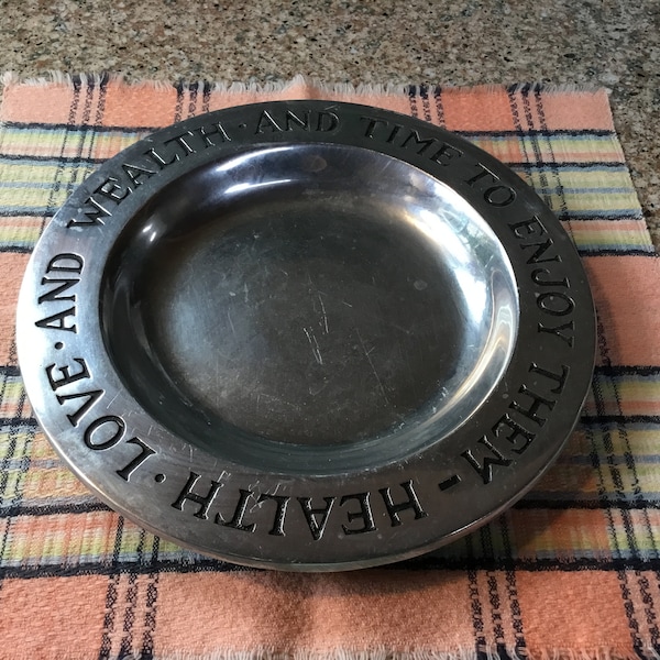 Pewter Plate - Etsy