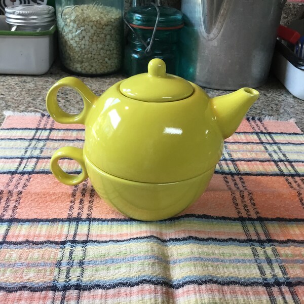 Yellow Teapot - Etsy