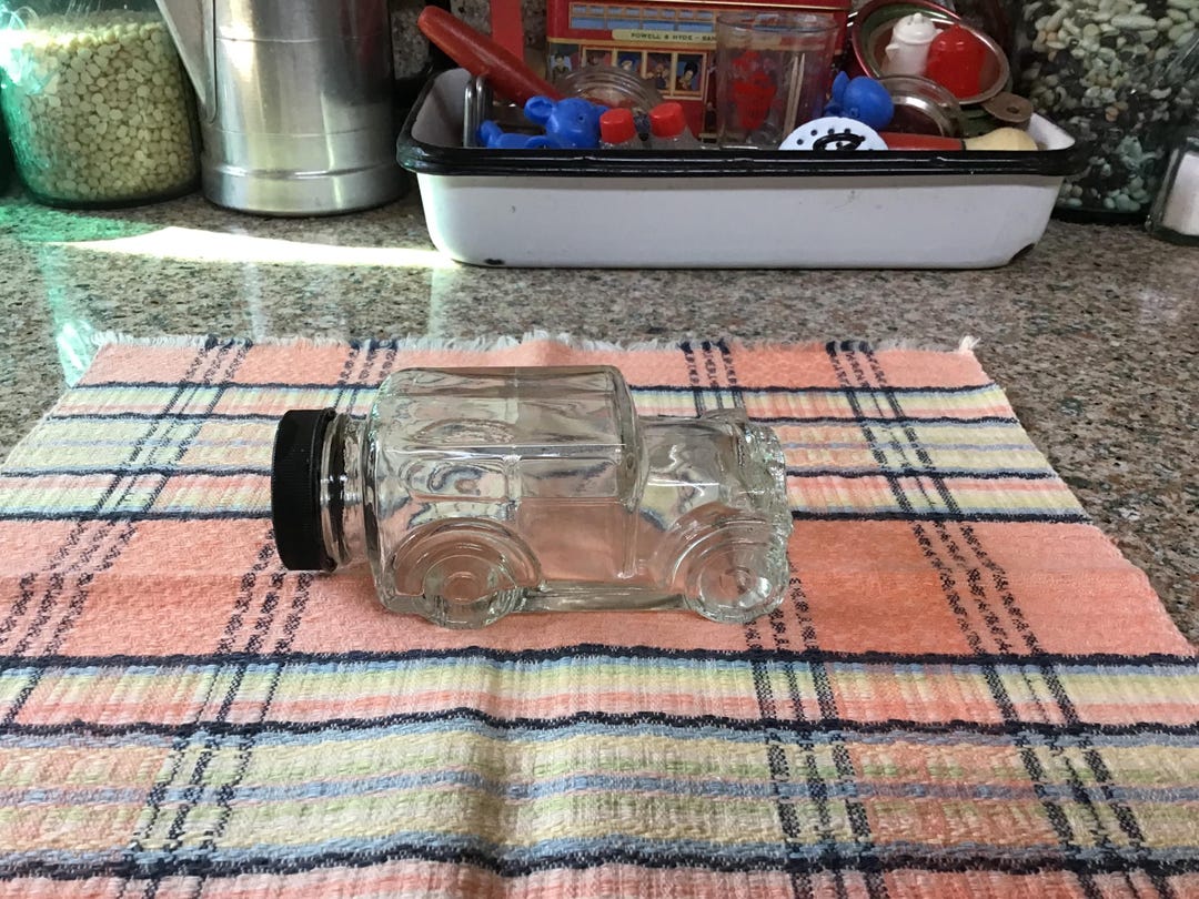 Glass Car Candy Container - Etsy