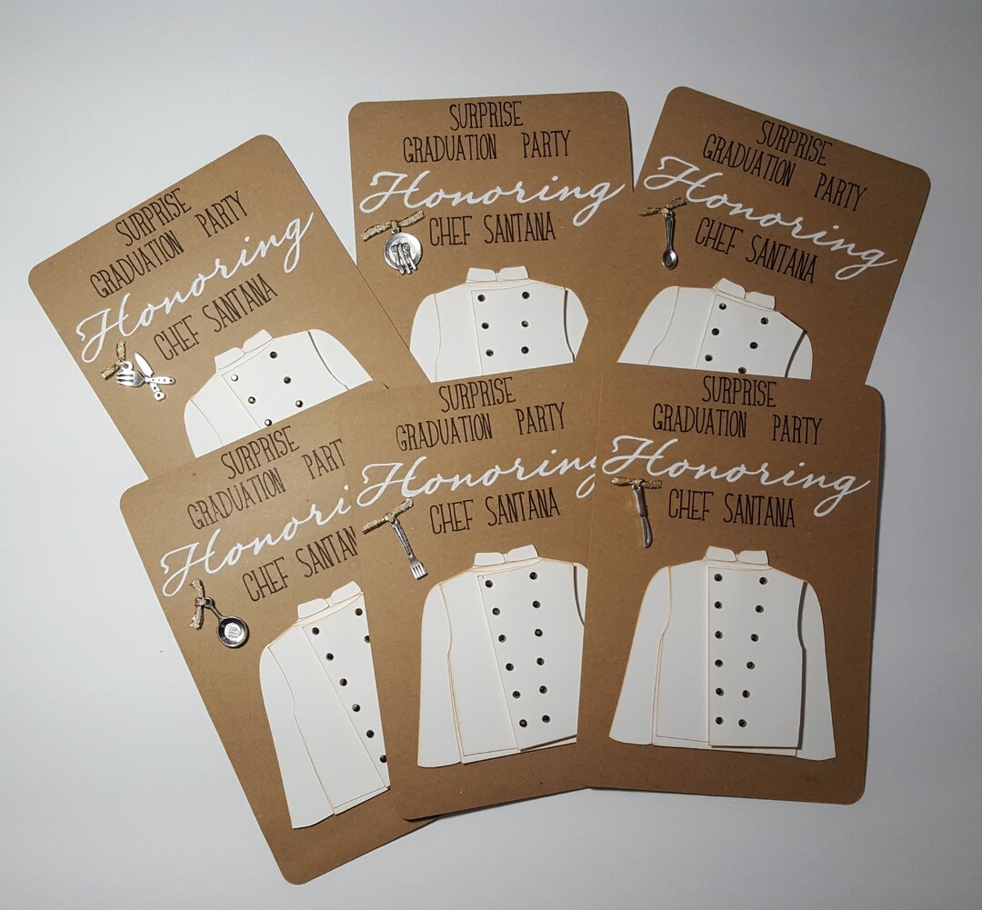 Chef Graduation Invitation - Etsy