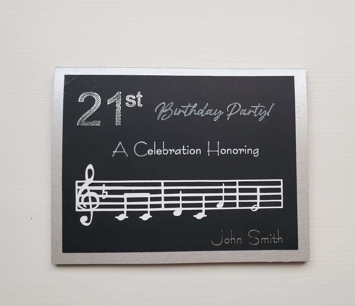 Music Note Invitation - Etsy