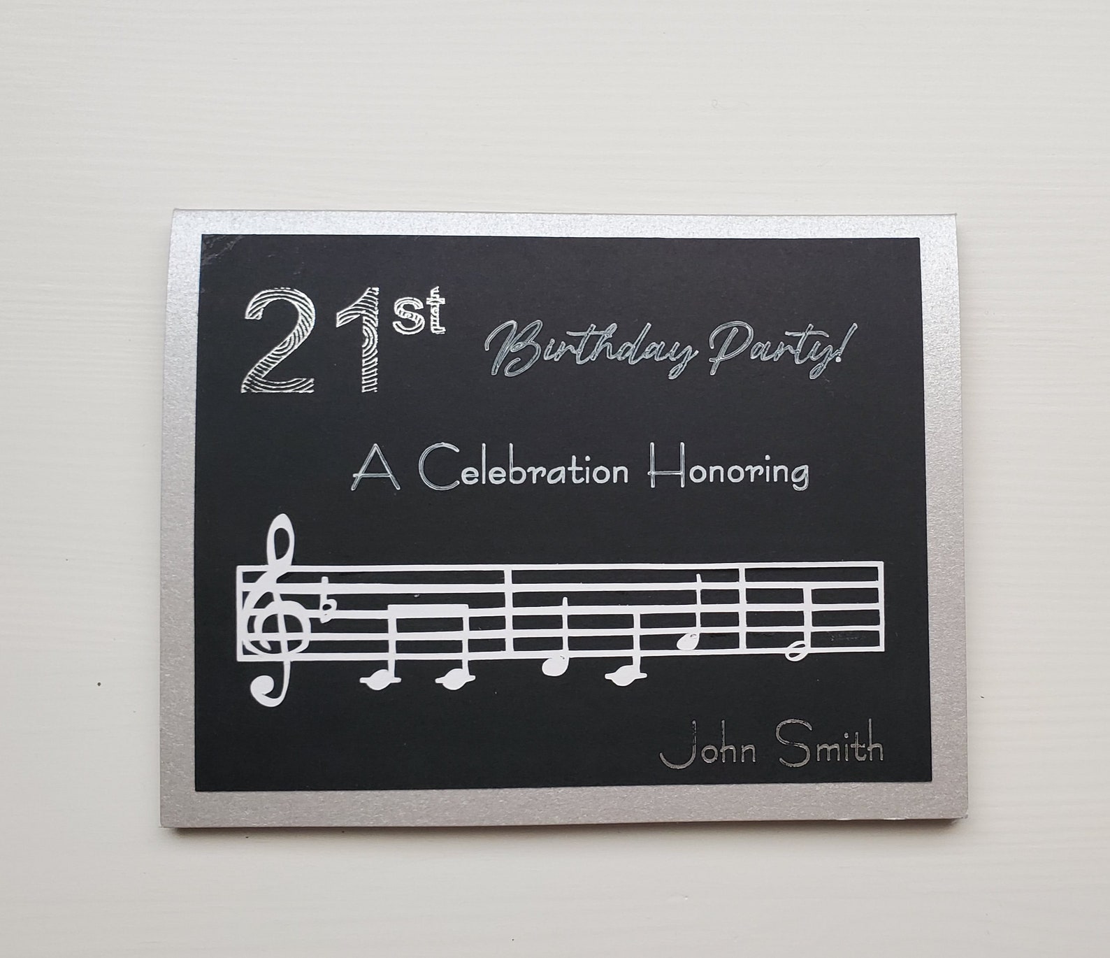 Music Note Invitation - Etsy