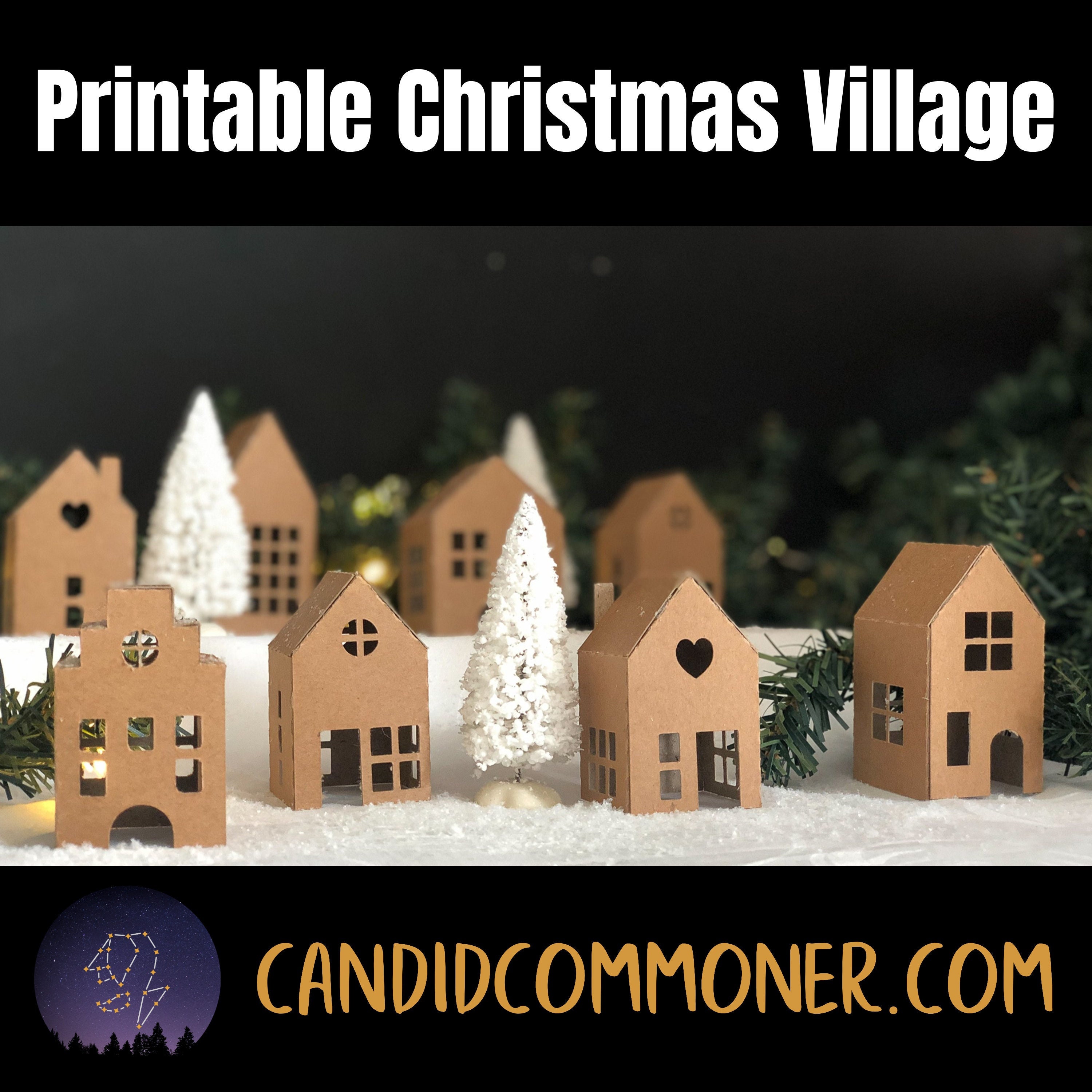 Christmas Village Printable - Etsy