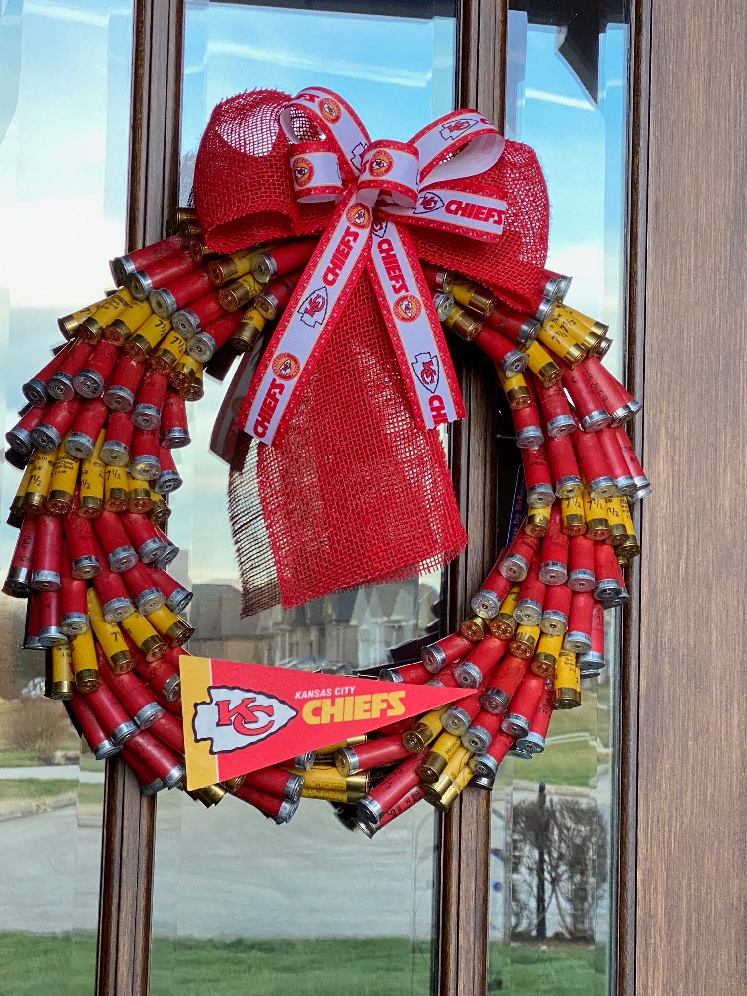 Kansas City Chiefs Recycled Shotgun Shell Wreath - Etsy
