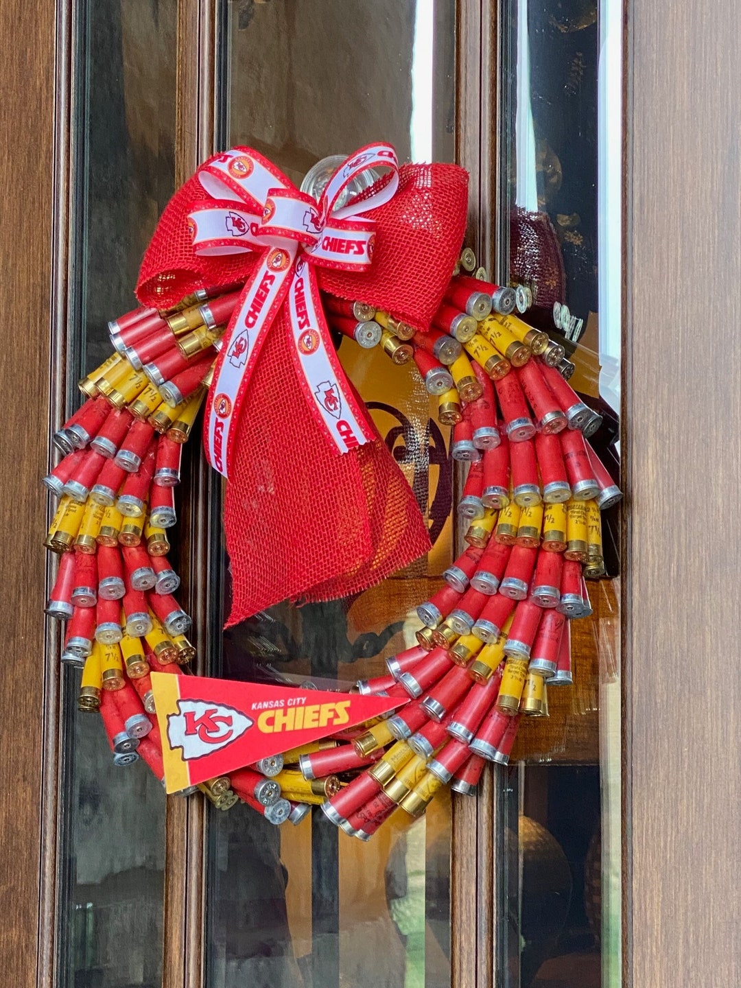 Kansas City Chiefs Recycled Shotgun Shell Wreath - Etsy