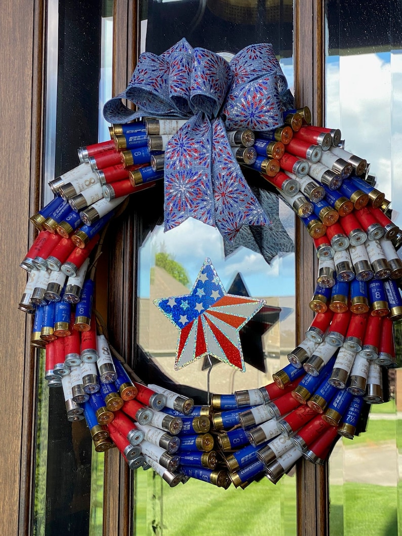 Patriotic Recycled Empty Shotgun Shell Wreath - Etsy