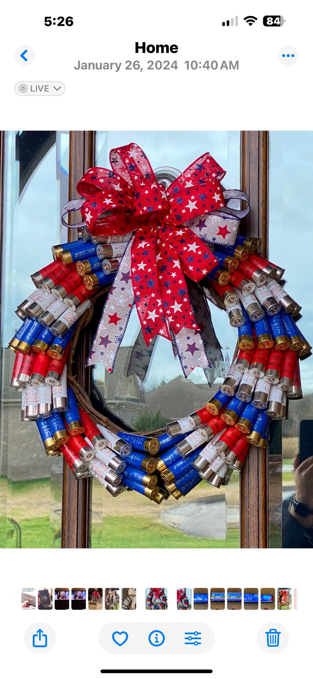 18"w X 20"h Patriotic Recycled Shotgun Shell Wreath - Etsy