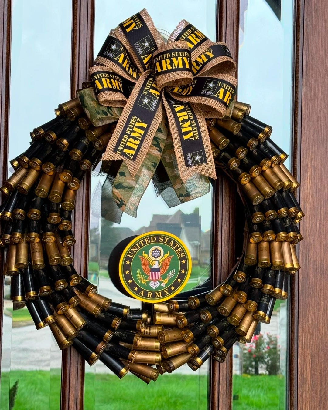 US ARMY Themed Recycled SG Shell Wreath - Etsy