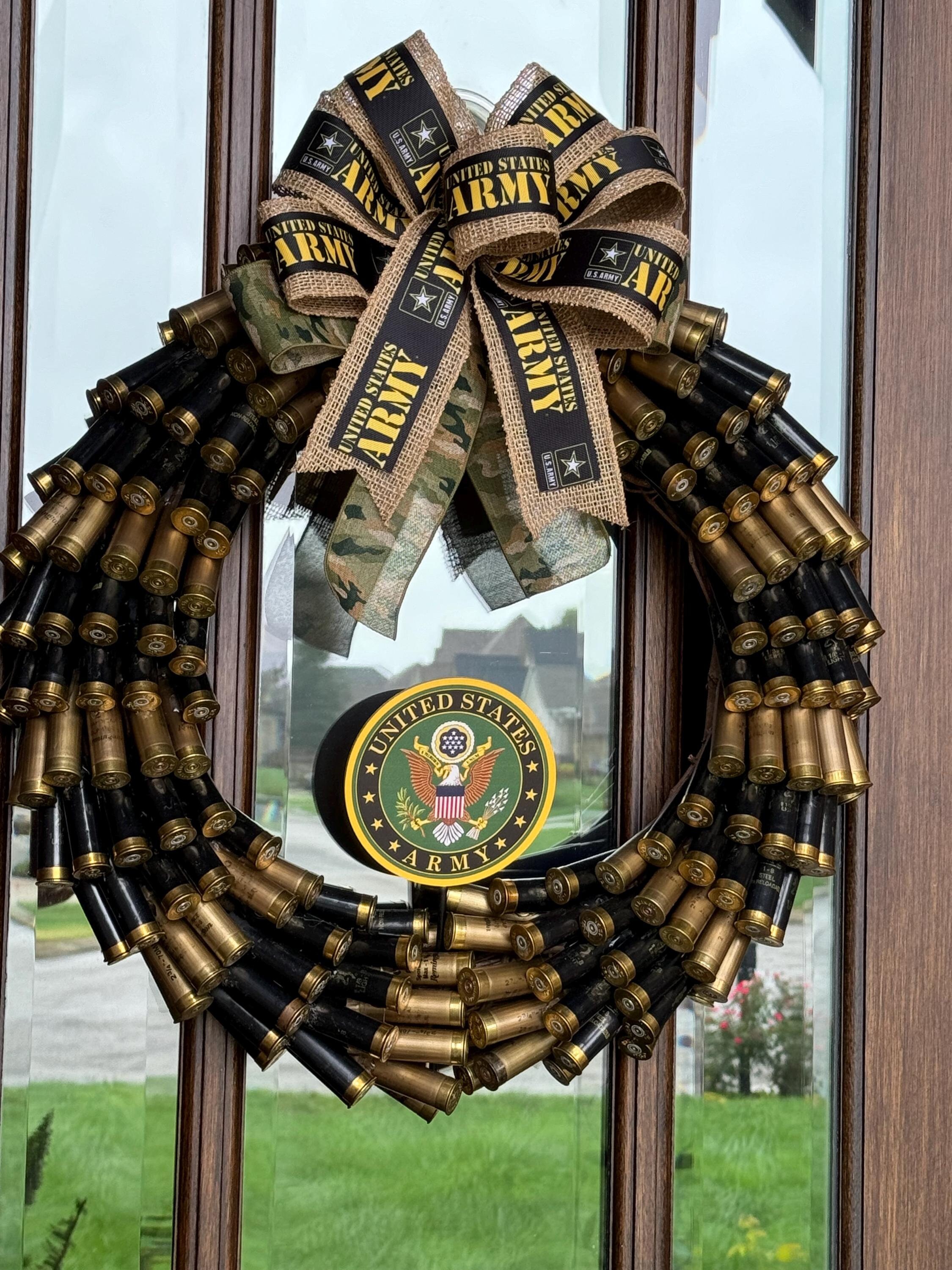 US ARMY Themed Recycled SG Shell Wreath - Etsy