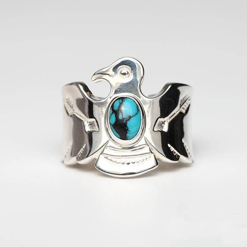 Thunderbird Ring Native American Inspired Silver Wrap Ring - Etsy