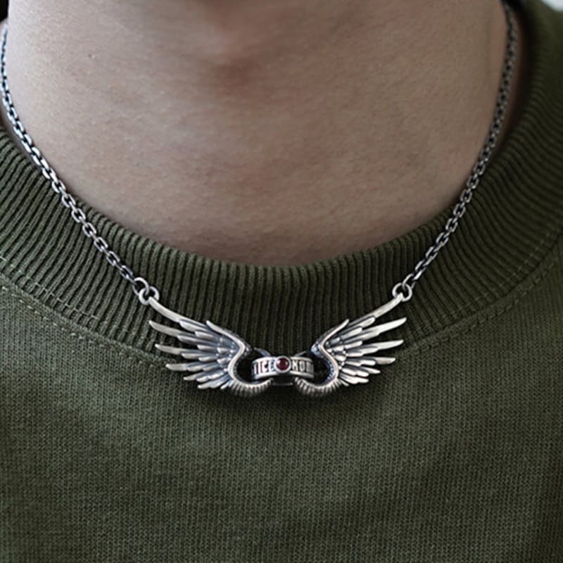 Mens Angel Necklace - Etsy