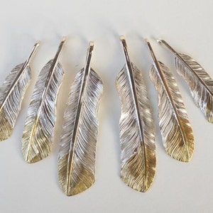 Gold Dipped Feather Pendant Men, Eagle Feather Boho Jewelry Gifts for ...