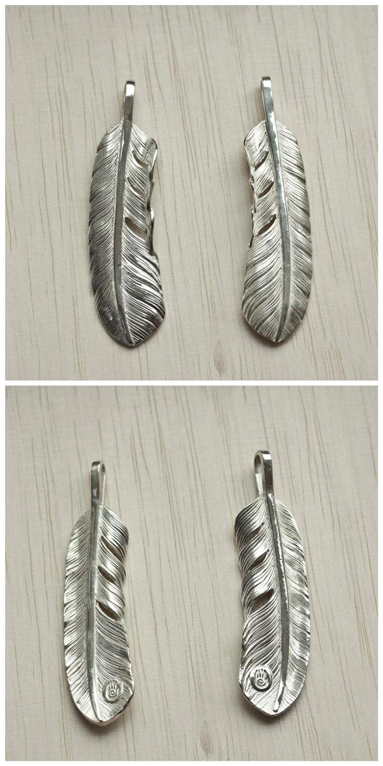 Feather Pendant Spiritual Symbolic Bohemian Minimalist Native Tribal ...