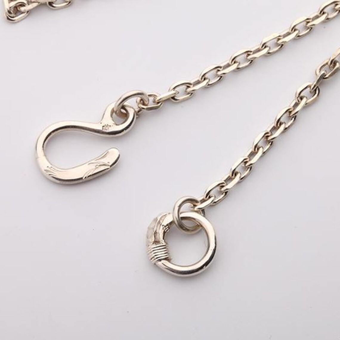 Simple Silver Chain Minimalist Necklace Plain Silver Chain | Etsy