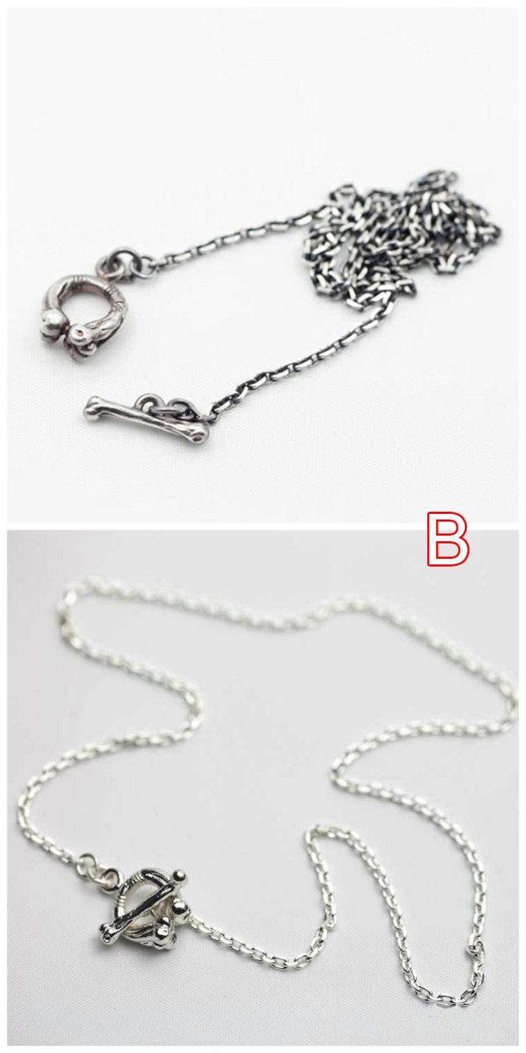 Silver Bone Necklace | Simple Silver Chain | Plain Silver Chain ...