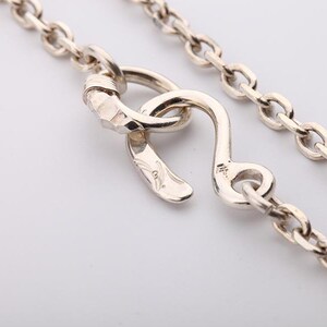 Simple Silver Chain Minimalist Necklace Plain Silver Chain Sterling ...