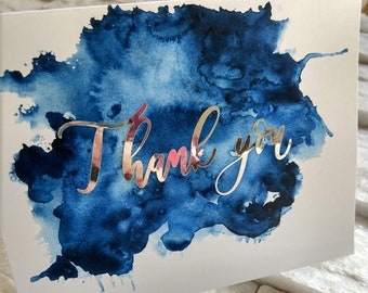 Watercolor thank you | Etsy
