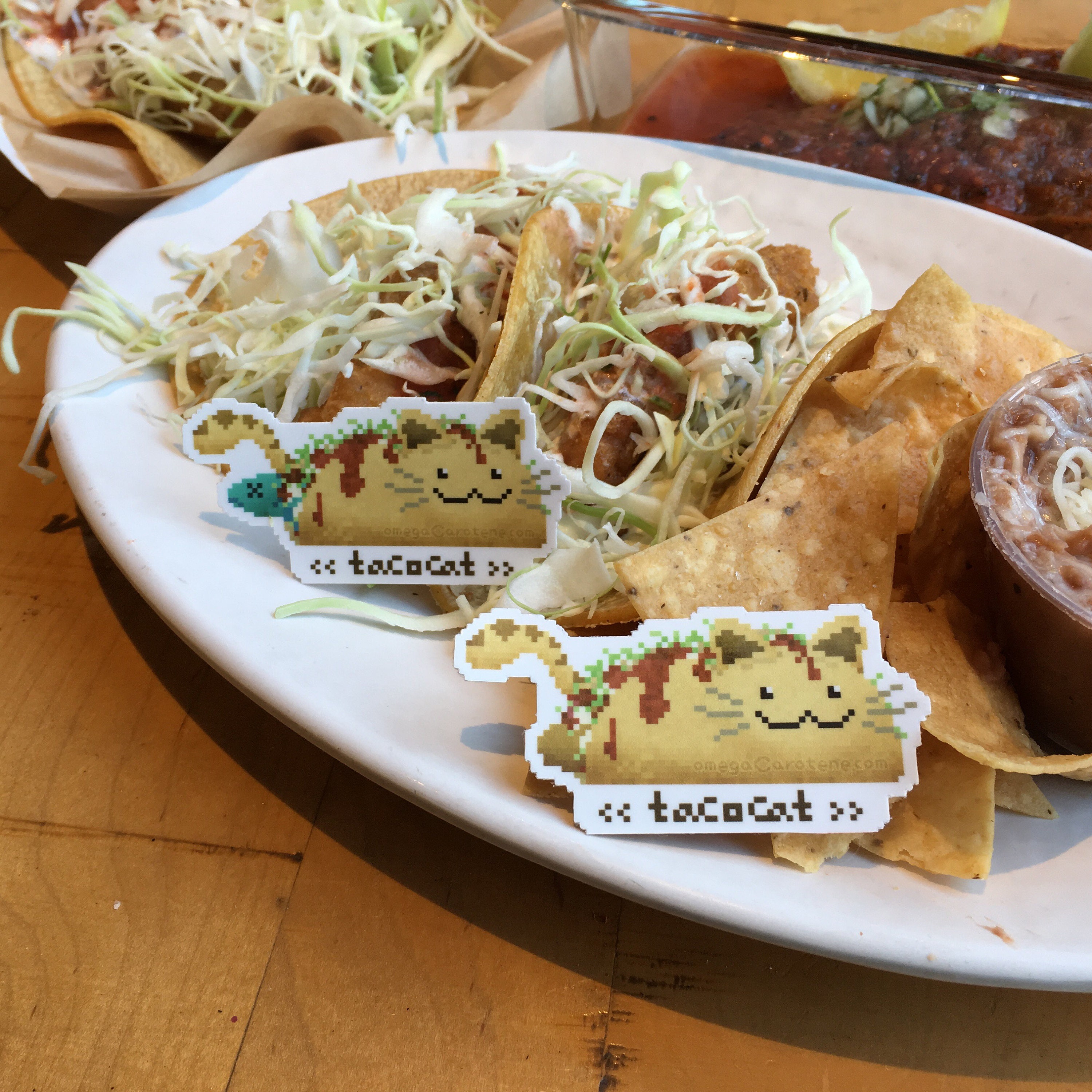 Pegatinas TacoCat pixel-Art snacKats no.03 o lindas calcomanías de ...