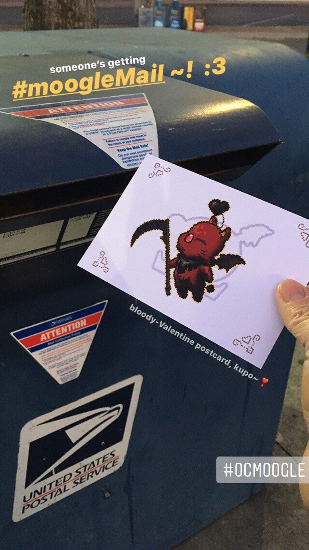 Bloody Moogle, “i Kupo You” Love & Affection Postcard (モッグ) | Final ...