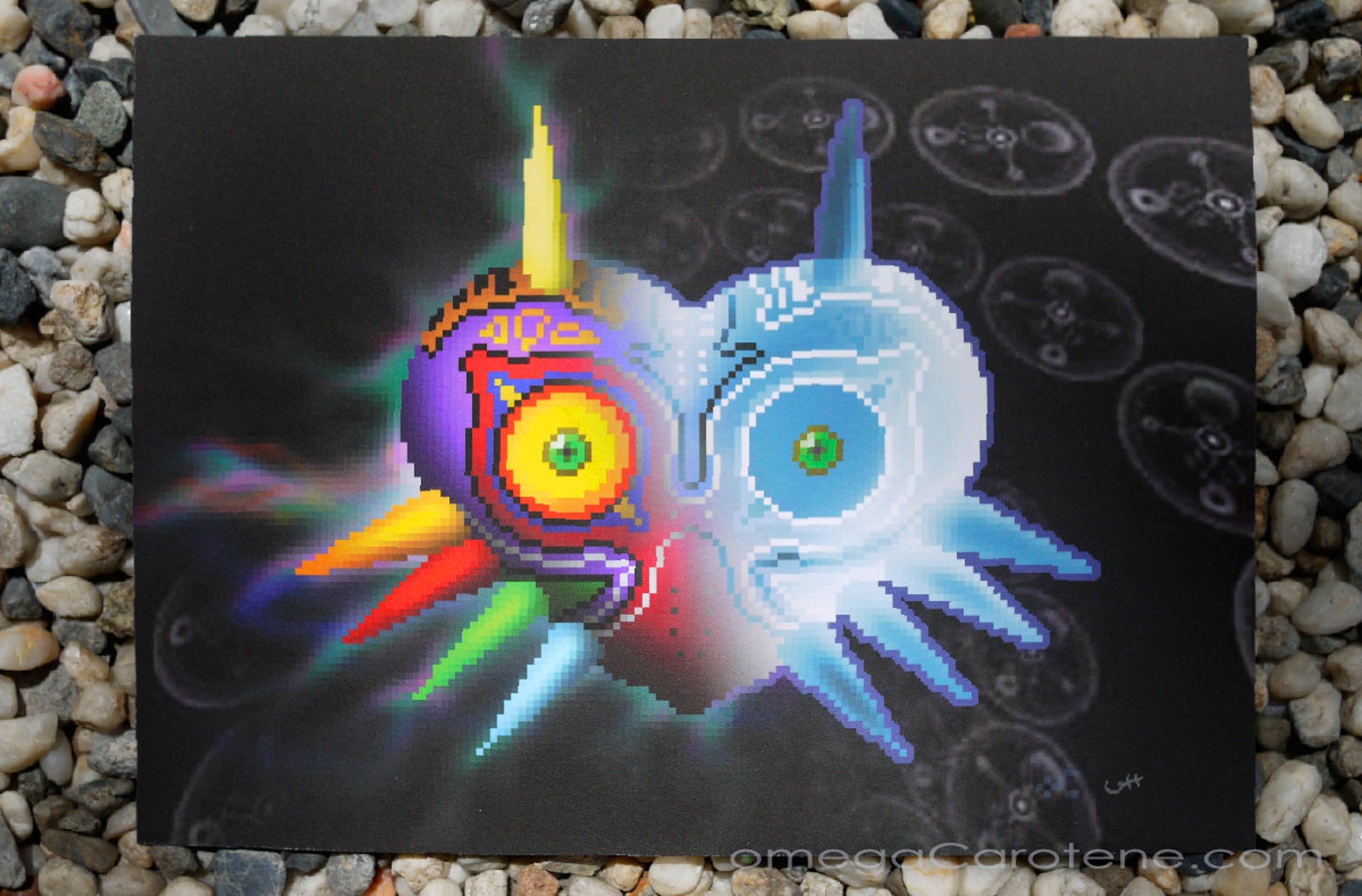 Majora's Mask inverted Time 時 Legend of Zelda Pixelart - Etsy