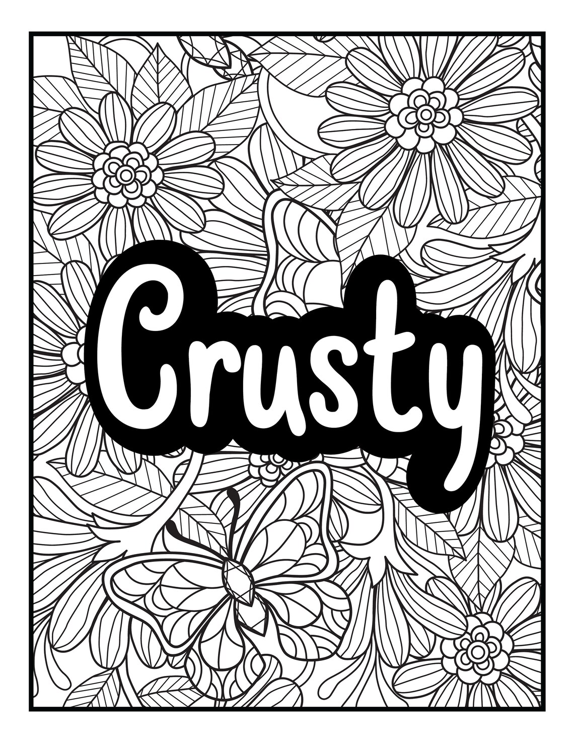 15 Cringe Words Coloring Pages That Make You Squirm Adult - Etsy