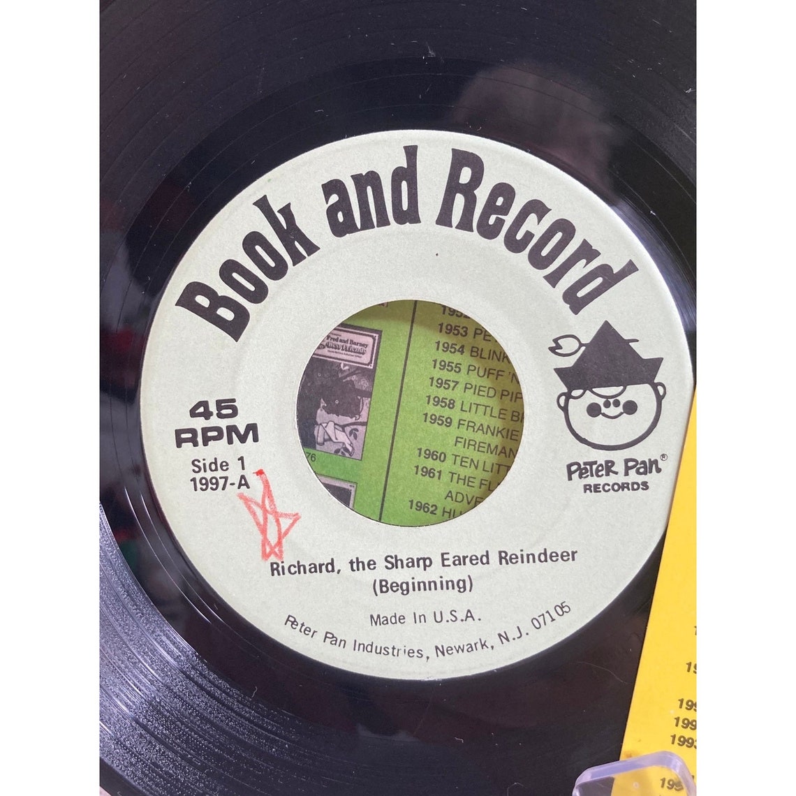 Richard the Sharp Eared Reindeer Book and Record Set Vintage 1997 - Etsy