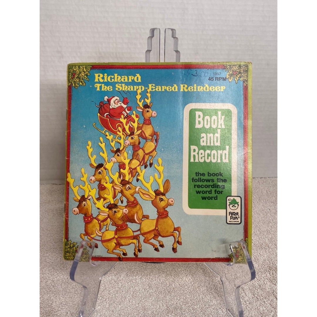 Richard the Sharp Eared Reindeer Book and Record Set Vintage 1997 - Etsy