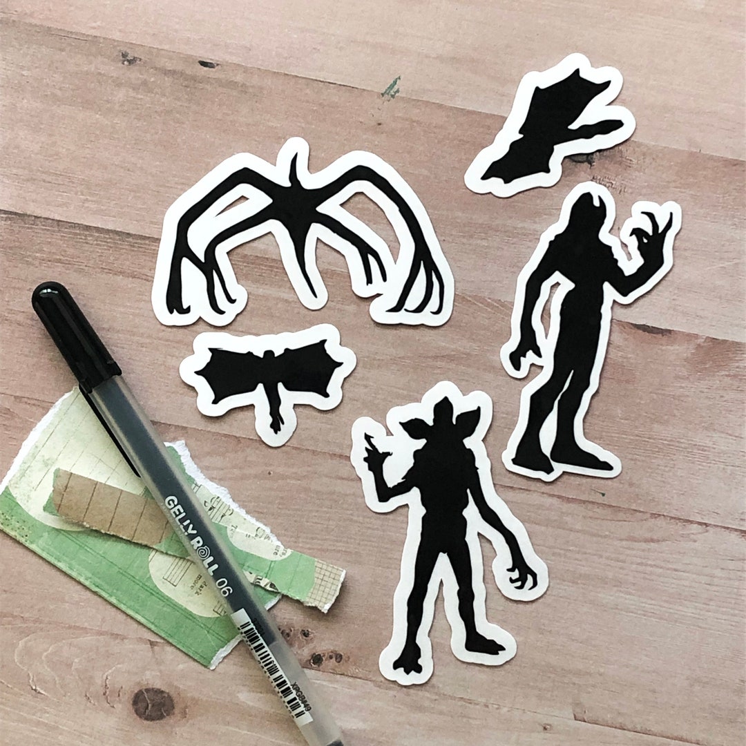 Stranger Things Villains Stickers | Laptop Water Bottle Stickers ...