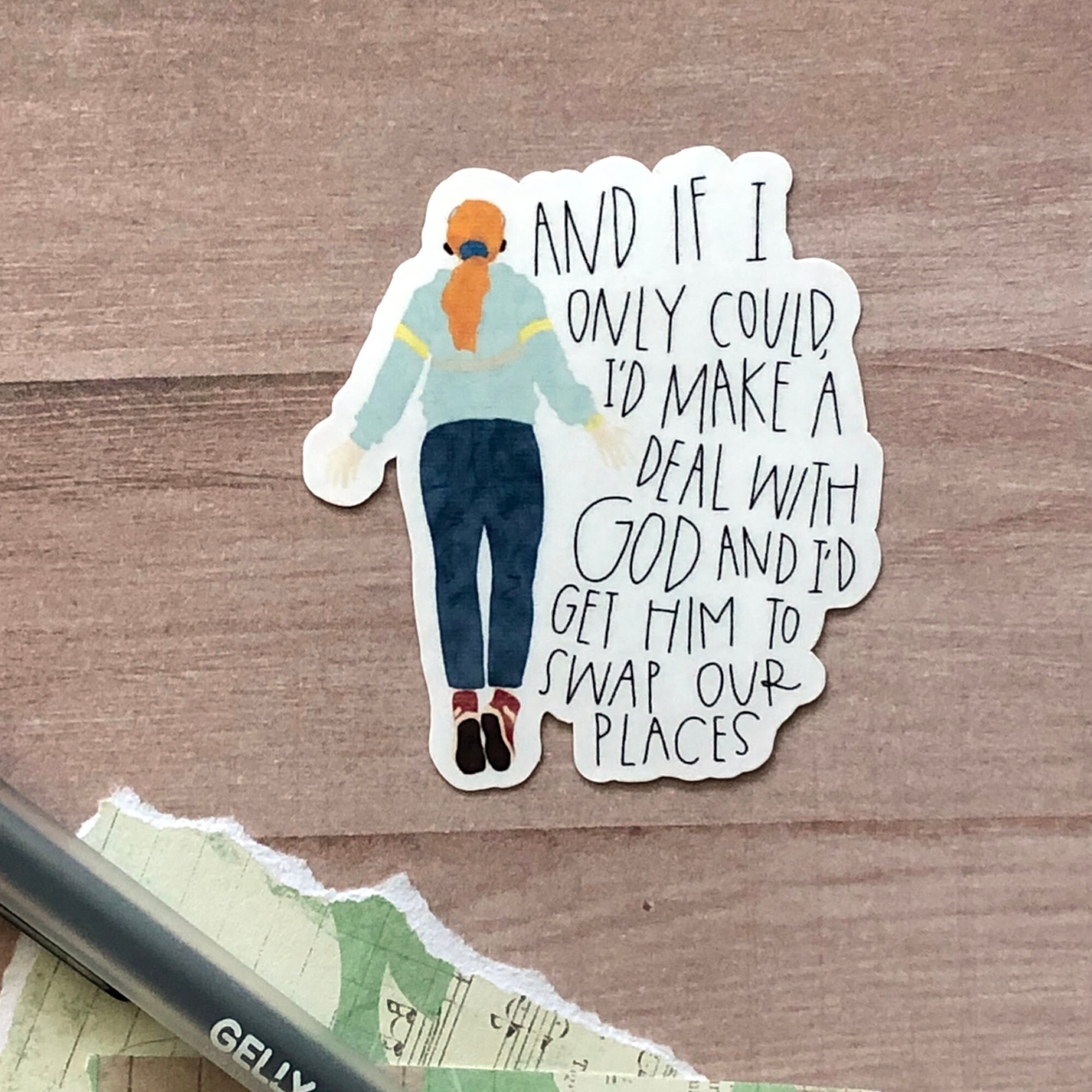 Max Mayfield Sticker Kate Bush Lyrics Running up That Hill - Etsy Israel