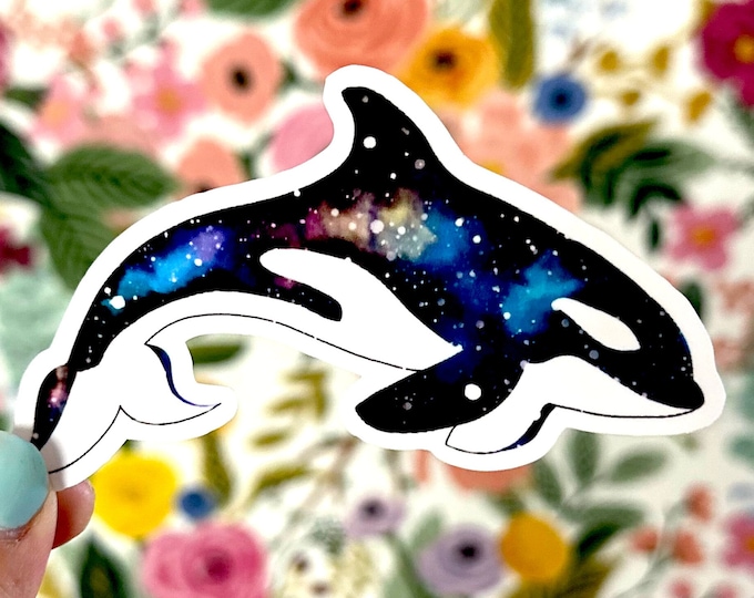 Galaxy Orca Whale Sticker Laptop Stickers Journaling Bullet Journal ...