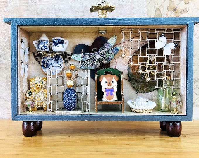 SHADOW BOX Art, Assemblage Art, Mixed Media Art, Art Home Décor, Unique ...