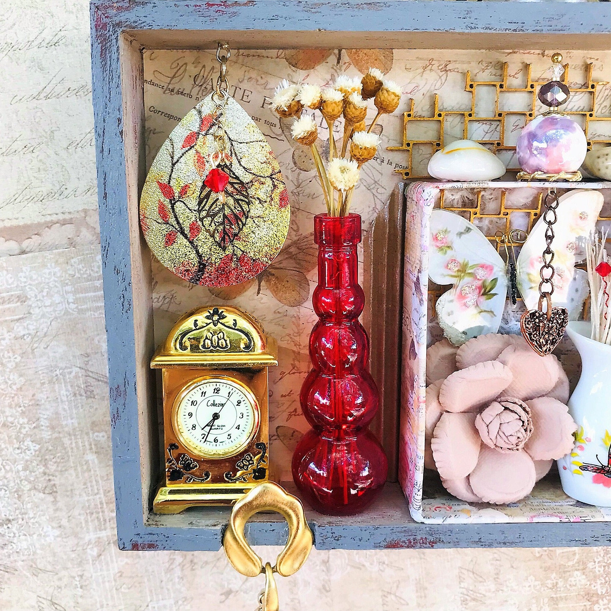 SHADOW BOX Art Assemblage Art Box Mixed Media Art Art Home - Etsy