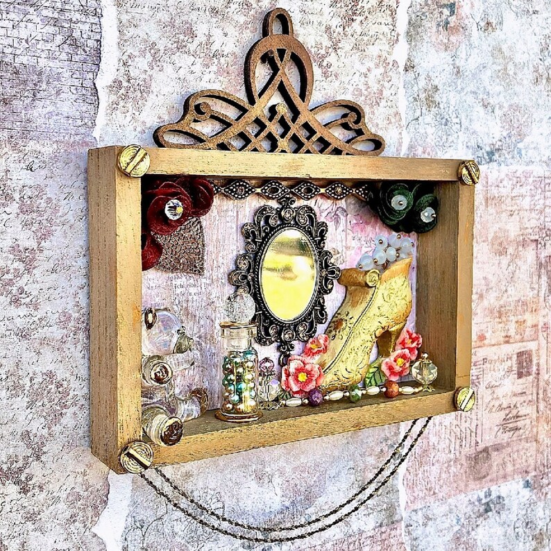 SHADOW BOX ART Vintage Assemblage Mixed Media Art Shadowbox - Etsy