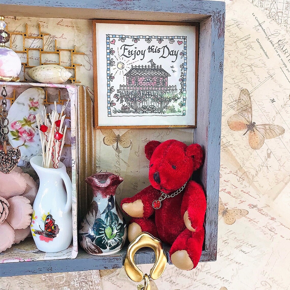 SHADOW BOX Art, Assemblage Art Box, Mixed Media Art, Art Home Décor ...