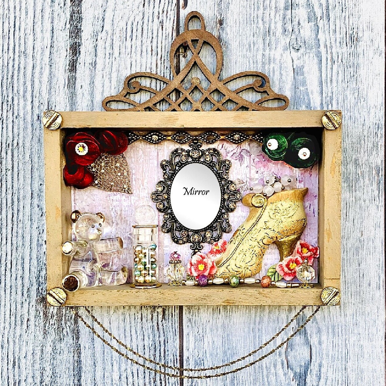 SHADOW BOX ART Vintage Assemblage Mixed Media Art Shadowbox - Etsy