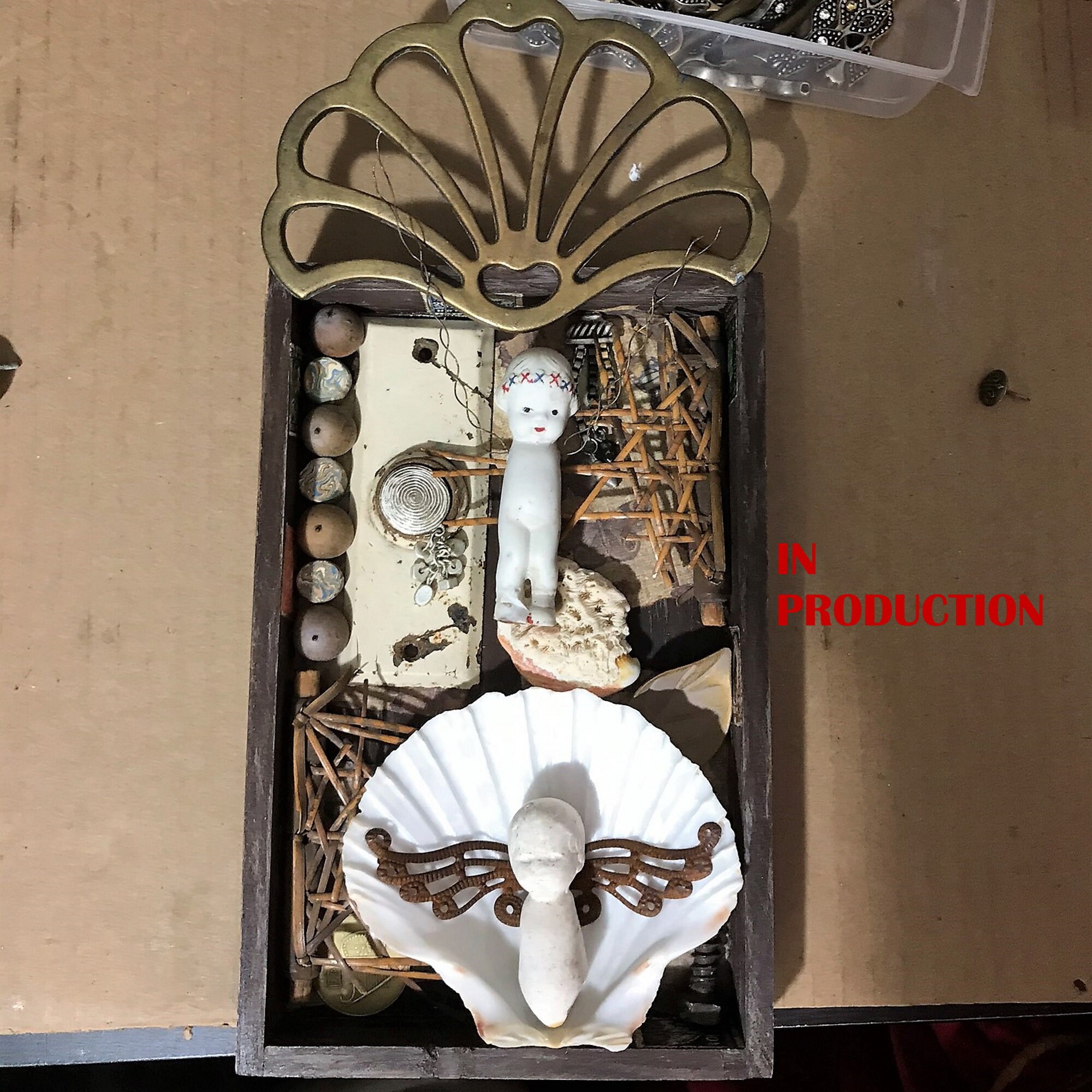 Altered Assemblage, Shadow Box Art, Found Object Art, Vintage Doll Art ...