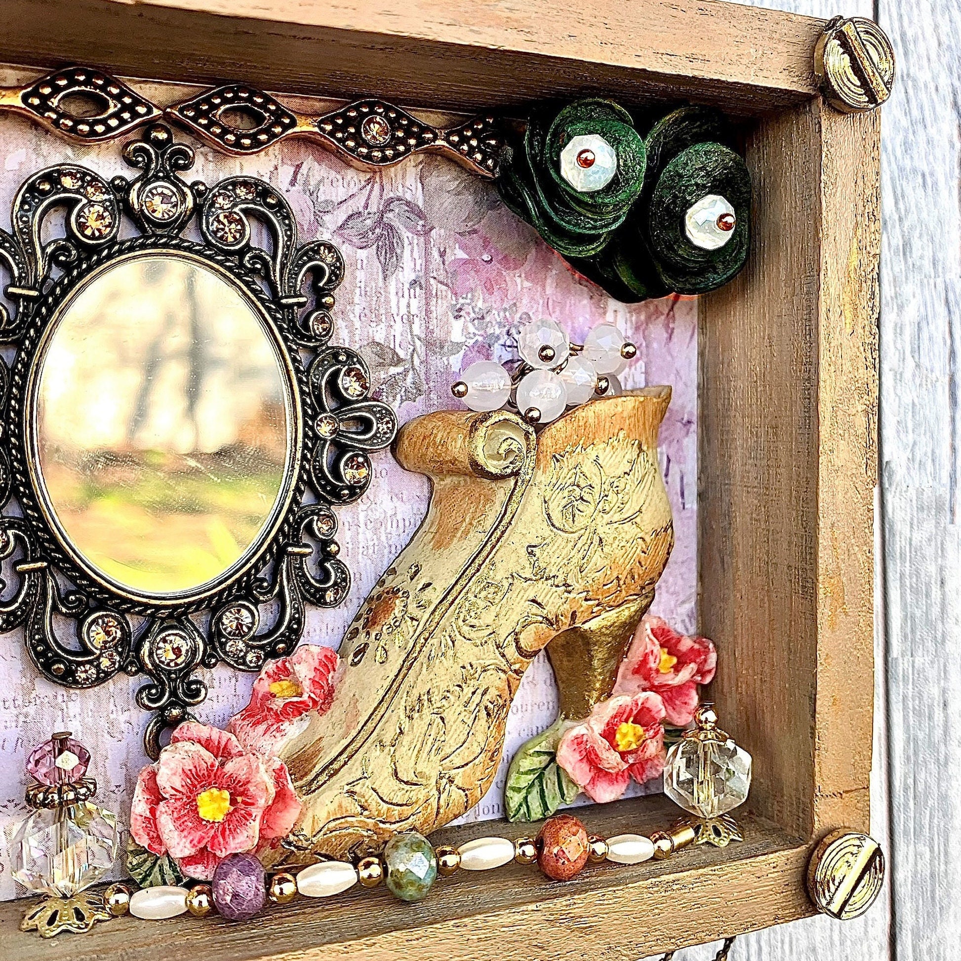 SHADOW BOX ART Vintage Assemblage Mixed Media Art Shadowbox - Etsy