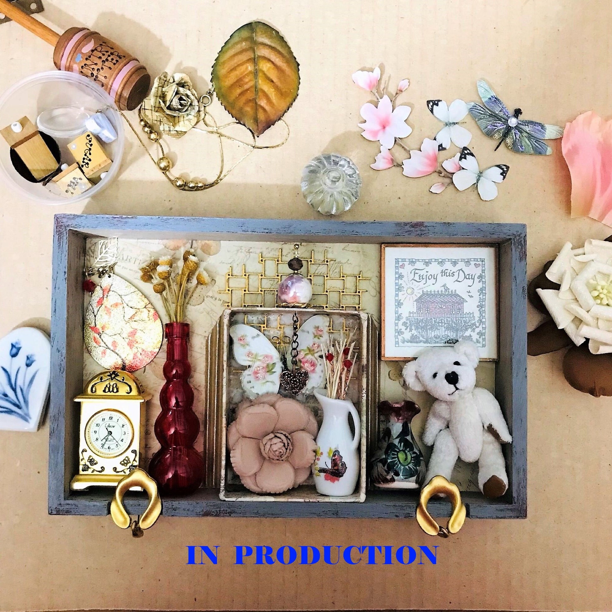 SHADOW BOX Art Assemblage art box Mixed media art Art home | Etsy